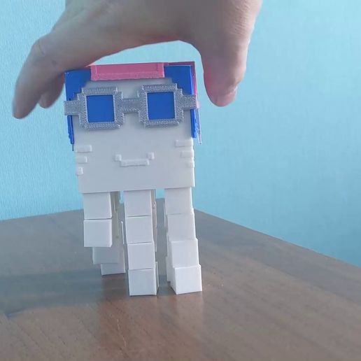 🎮 Minecraft Ghast with Glasses – Articulated Toy Figure | No Paint | No ...