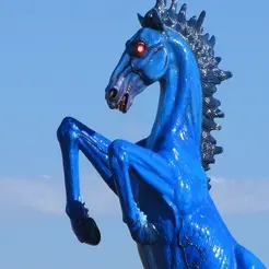 3D printer Blucifer The Doom Horse of Denver • made with Stratasys u ...