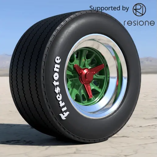 🚙 Ford Shelby GT40 American race Halibrand rims firestone tires for ...