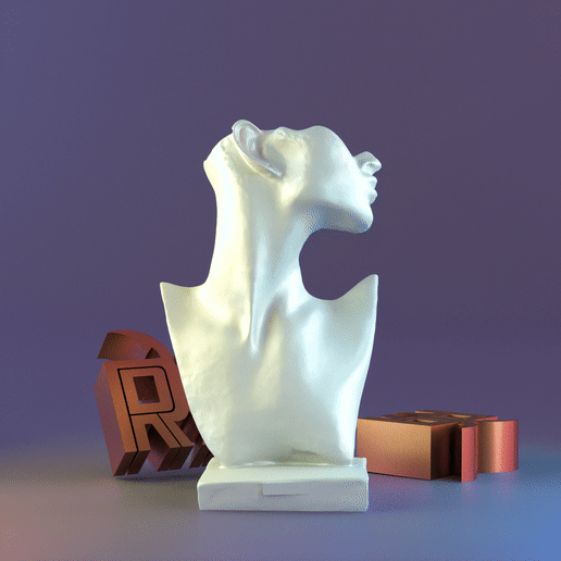 STL file Jewele female bust ♀️ (OBJ)・Model to download and 3D print・Cults