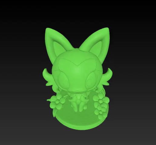 🐉 Spring Time Sprigatito - Pokemon figure・ STL File for 3D printing・Cults