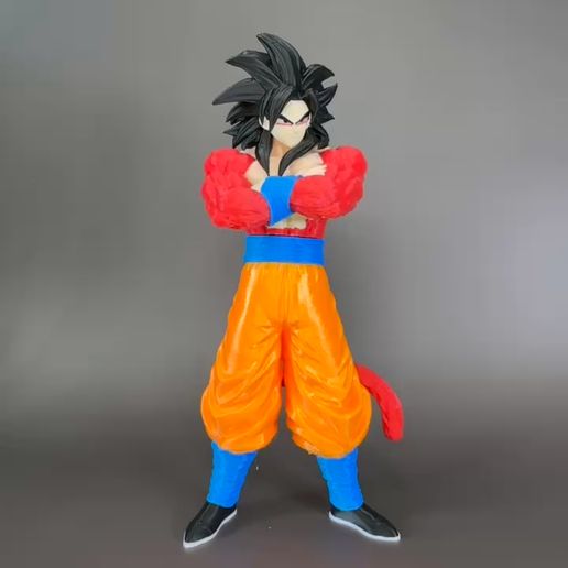 🐉 Dragon Ball Goku Super Saiyan 4 - Multicolor 3D Printing・ 3D File for ...