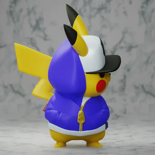 🐉 Pikachu Hiphop 2 Poses Pokemon 3D print model・ 3D File for 3D ...