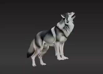 🏹 Noble Wild Hunter on Craggy Rock – Realistic Wolf Figure 3D Print ...