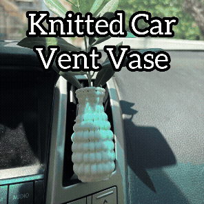 🚗 Knitted Car Vent Vase – Mini Dashboard Decor & Air Freshener・ STL ...