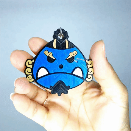 🗝️ KEYCHAIN JINBE (ONE PIECE) - CHAVEIRO JINBE・ 3MF File for ・Cults