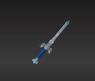 🧊 Silver Ice Rapier with Gemstone Pommel - Elegant Knight's Cosplay ...