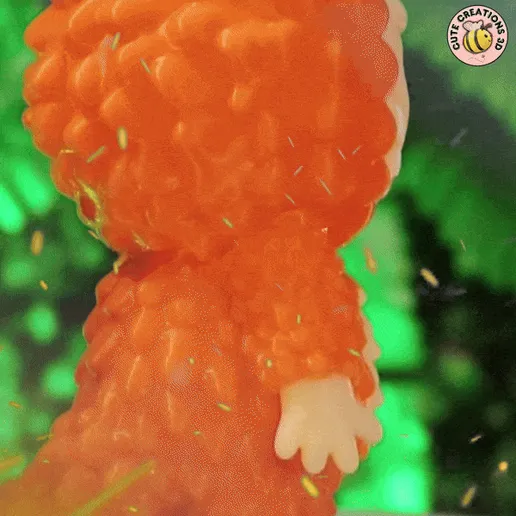 Charmumu - Labubu x Charmander 🔥・ STL File for 3D printing・Cults