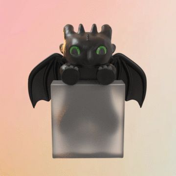 🐉 Toothless Hipper・ OBJ File for 3D printing・Cults