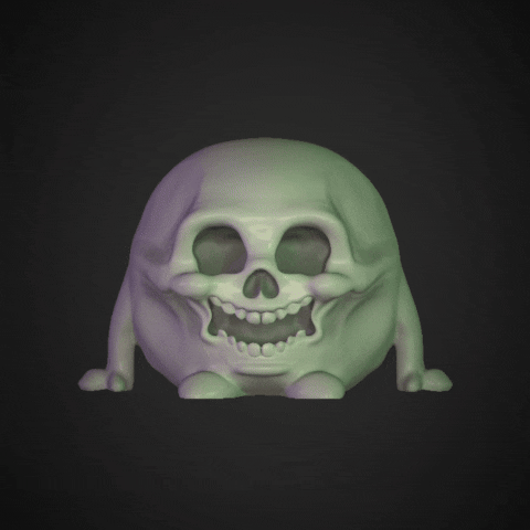 💀 Fat Funny Skull・Free STL File for ・Cults
