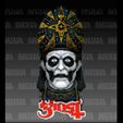 STL file Ghost Papa Emeritus IV 👻 ・3D printing template to download・Cults