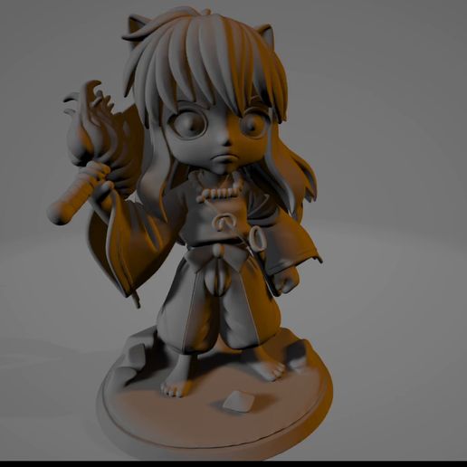 🗡️ Inuyasha - Qposket (Inuyasha)・ 3D File for 3D printing・Cults