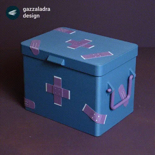 📦 First aid storage box・ STL File for 3D printing・Cults