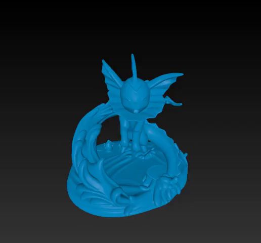 💦 Vaporeon Happy Splash Figure・ STL File for 3D printing・Cults