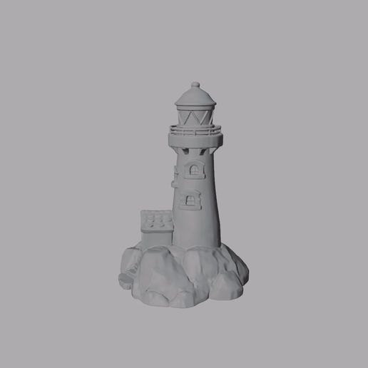 🏠 Lighthouse 3D Model – Printable Coastal Prop for Dioramas, Tabletop ...