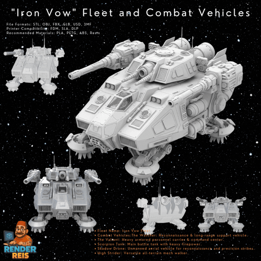 🪖 3D Printable Iron Oath ‘Goliath’ Heavy Assault Tank – Hybrid Track ...