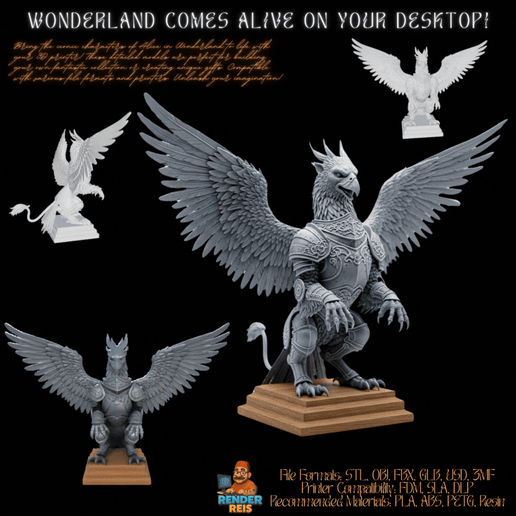 🦅 Skreek - Armored Griffin Figure | Epic Mythical Fantasy Sculpture ...