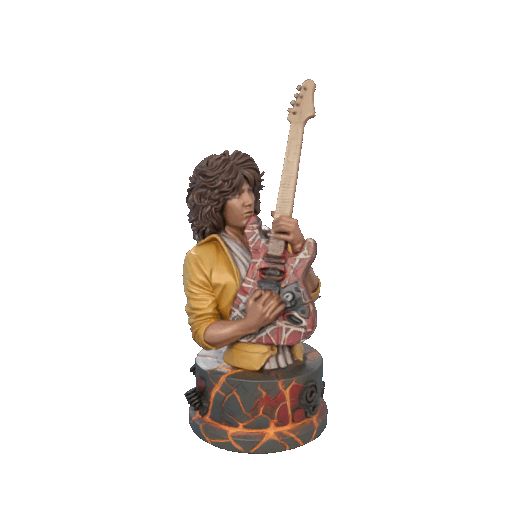 🚐 eddie van halen BUST・ STL File for 3D printing・Cults
