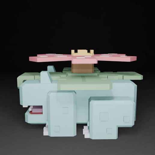 🐉 Venusaur Collectable Low Poly Pokemon 003・Free OBJ File for 3D ...