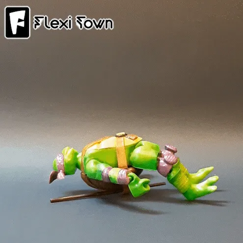 🥷 Flexi Teenage Mutant Ninja Turtles, Donatello, Articulated fidget ...