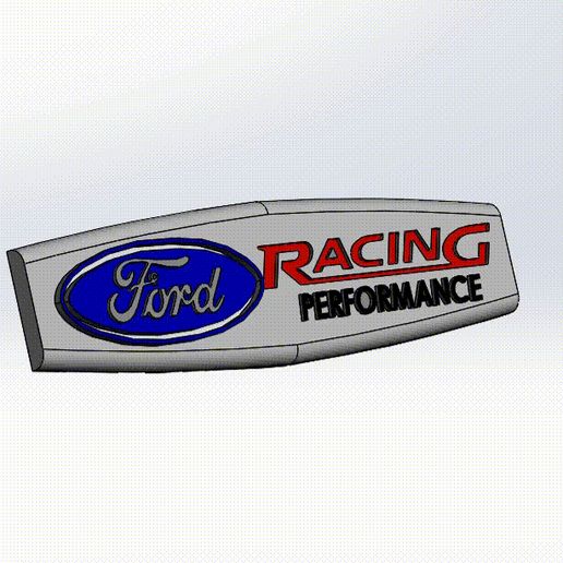 STL file ford Racing performance logo 🚙 ・3D print design to download・Cults