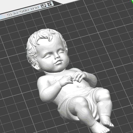 👶 Baby Jesus 3D Model – Christmas Nativity Figurine for Display ...