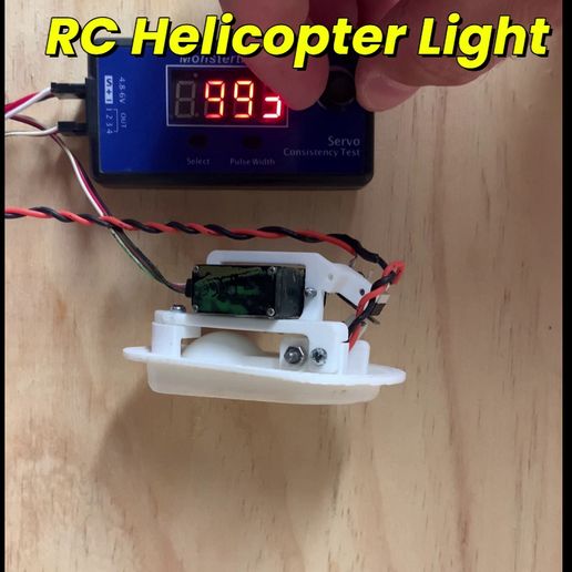 🚁 RC Helicopter extendable headlight・ STL File for 3D printing・Cults
