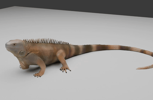 🗿 "Realistic 3D Iguana Model – High-Quality Digital Sculpture for ...
