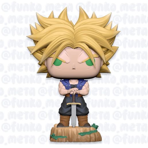🔮 Future Trunks Dragon Ball funko POP fanart ~digital .stl files~・ 3D ...