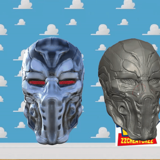 🎨 head triborg-smouk-mkh・ OBJ File for 3D printing・Cults