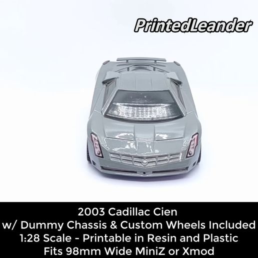 🐚 Carrocería del Cien Concept 2003 a escala 1:28 con chasis ficticio ...