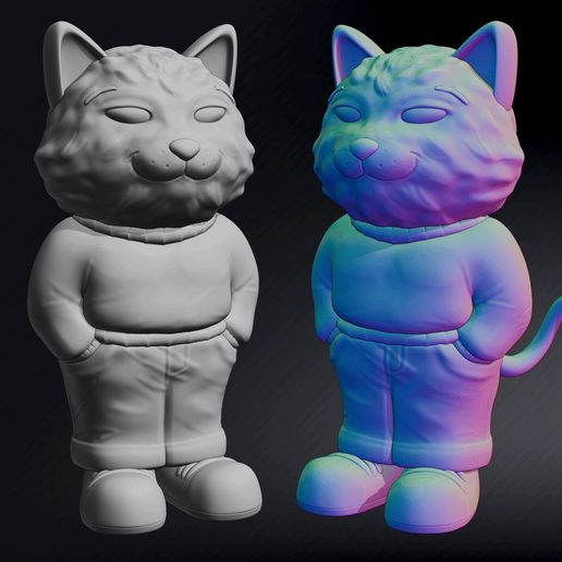 STL file Chill Cat, Chill Guy Cat | Un Gato Chill De Cojones 😽 AKA ...