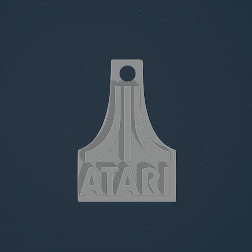 STL file Atari Keychain - Retro Gaming STL File for 3D Printing 🗝️ ・3D ...