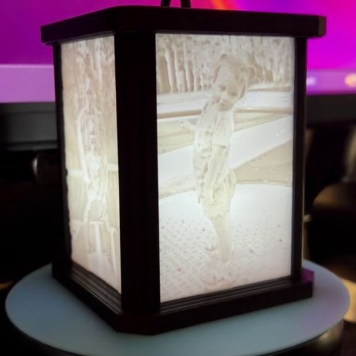 📦 Custom Lithophane Box - 4-Panel Teelicht Lithophane Lampe | Blender ...