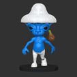STL file SMURF CAT - SMURF MEME 🐱 ・Model to download and 3D print・Cults