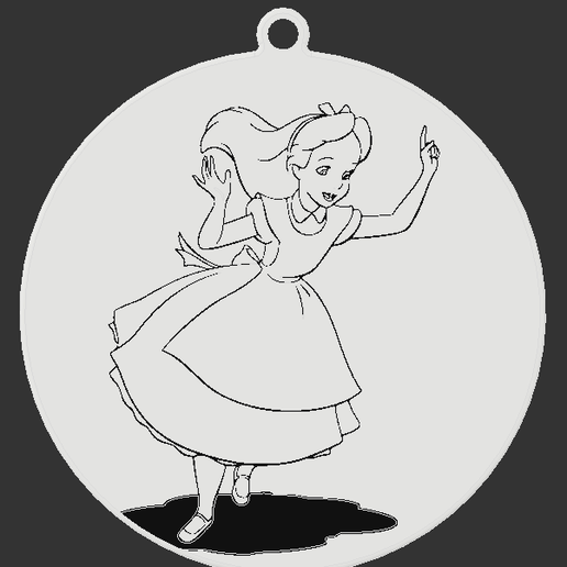 🎄 Alice - Christmas Ornament・ STL File for 3D printing・Cults