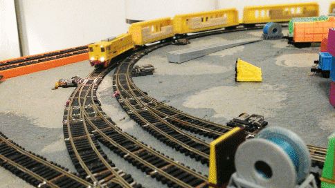 🚆 N scale Model Train Centerbeam Flat Car 40' / 50' / 60' / 73' w/Wood and Covered Pallet ...