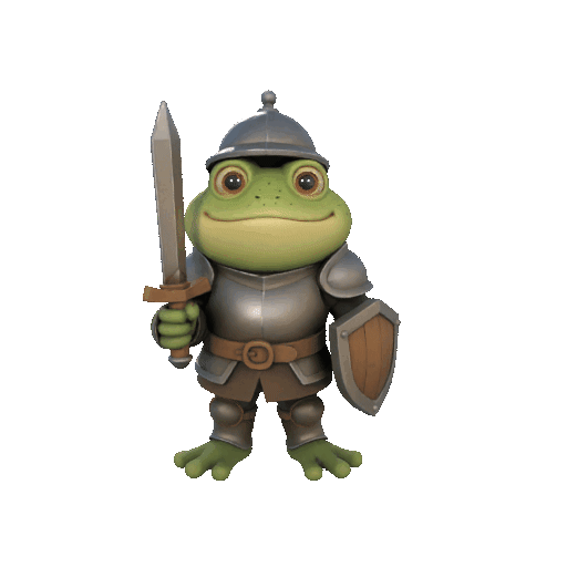 🐸 Frog Knight・ STL File for 3D printing・Cults