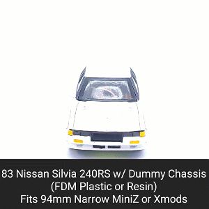 🐚 83 Silvia 240RS Body Shell with Dummy Chassis (Xmods and MiniZ)・ STL ...