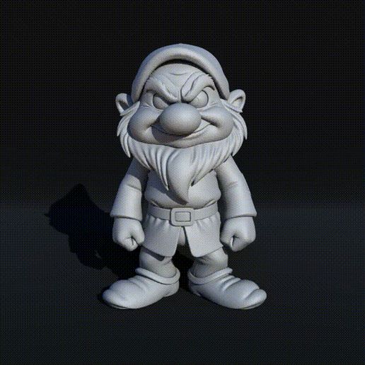 😪 Grumpy・ STL File for 3D printing・Cults