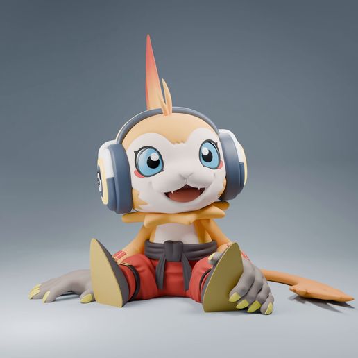🐉 Kakamon - Digimon Shambala・ STL File for 3D printing・Cults