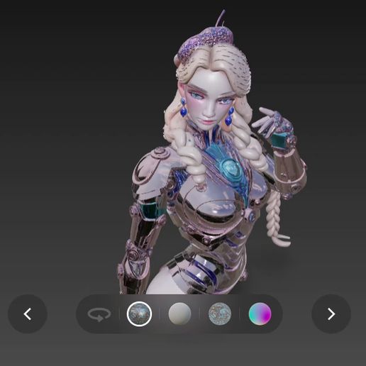 👸 Rosegold Mech Princess - Sena・Free STL File for 3D printing・Cults