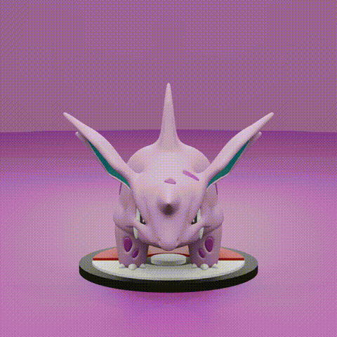 STL file Pokemon No. 029-34 Nidoran ♀, Nidorina, Nidoqueen, Nidoran ♂ ...