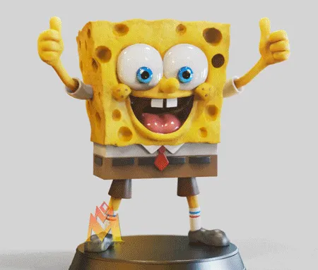 spongebob standing still