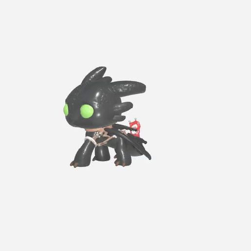 🐉 Chibi Night Fury Dragon Figure – Toothless Inspired Fan Art・Archivo ...