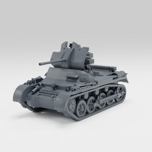 🇩🇪 Flakpanzer I (SPAAG, Germany, WWII, 1941)・ 3D File for 3D printing・Cults