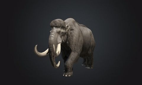 3D file DiB Mastodon Elephant Mammoth Animal Stl Obj Glb for 3D Printer ...