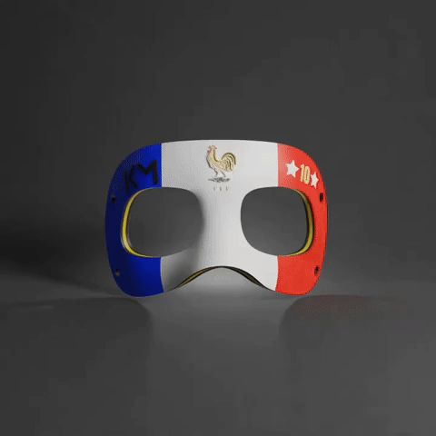 🎨 Mbappe Mask Fan Art - STL & 3mf Multicolor・ 3MF File for 3D printing ...