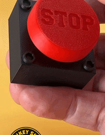 👌 Large Red Button Fidget Clicker・ 3D File for 3D printing・Cults