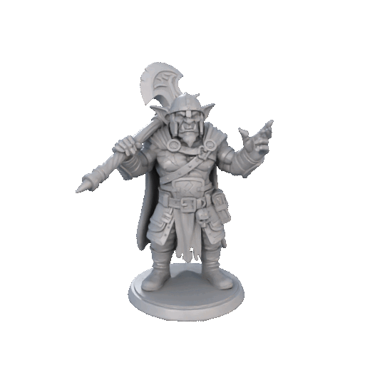 👺 Goblin General Miniature・ STL File for 3D printing・Cults